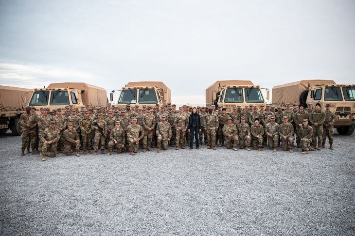 Governor Reynolds visits Iowa National Guard soldiers, airmen serving ...